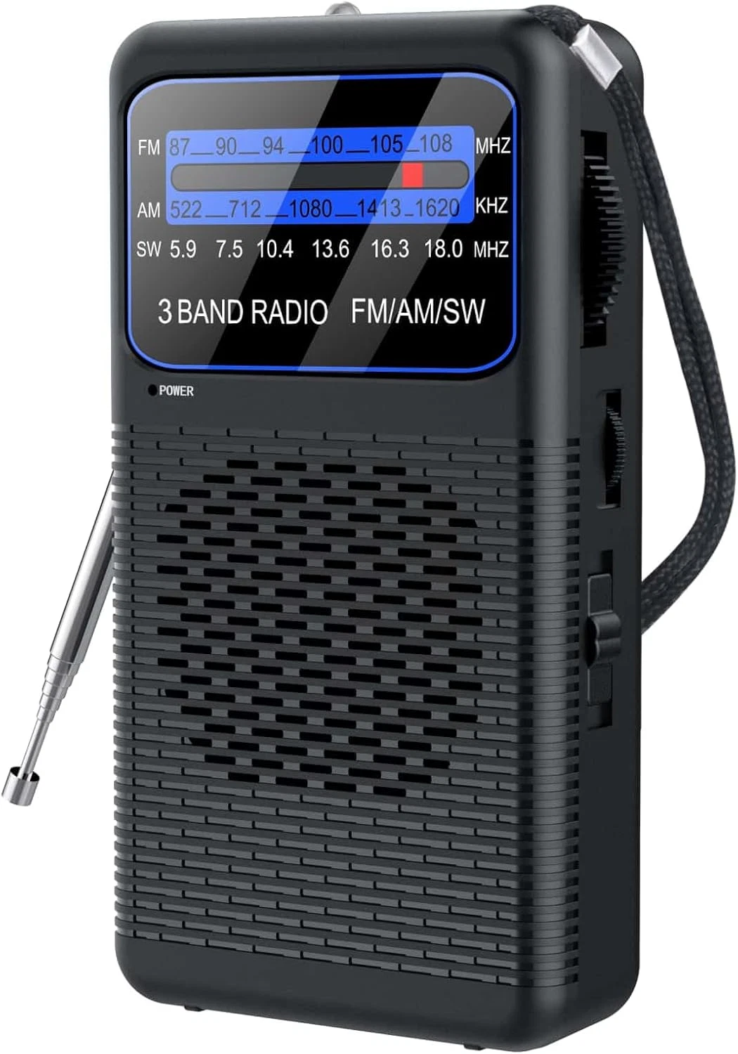 STAR- 3 Band Pocket Radio, Portable Am Fm Battery Operated Radio With ...