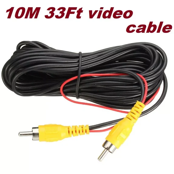 STAR- 33Ft Car Rca Extension Video Cable For Rear View Backup Camera ...