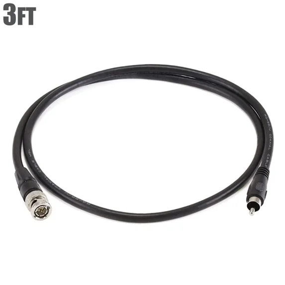 STAR- 3Ft Bnc Male To Rca Male Rg59U 75Ohm Coax Coaxial Audio Video ...