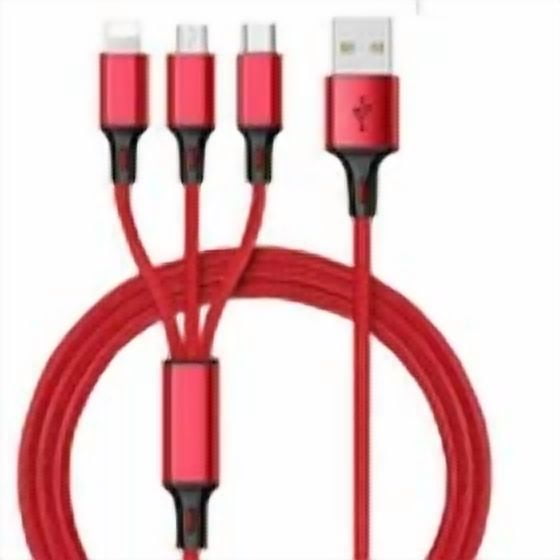 STAR- 3In1 Split Cable Charger Multi Function Universal Phone Charger ...
