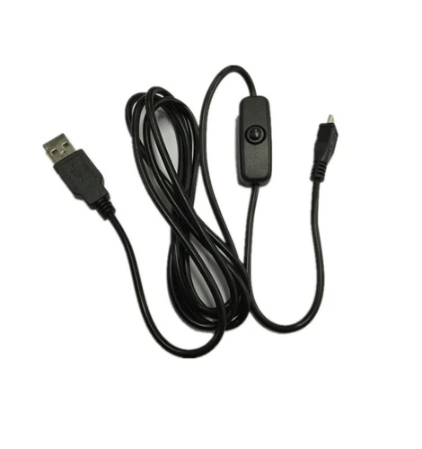 STAR- 4Pcs Raspberry Pi Power Usb Switch Power Cable Usb To Micro Usb ...