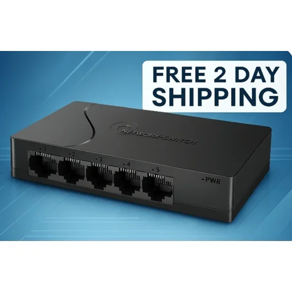 STAR- 5 Port Gigabit Ethernet Switch Smart Managed Hub Splitter Vlan Qos Plug & Play - Walmart.com