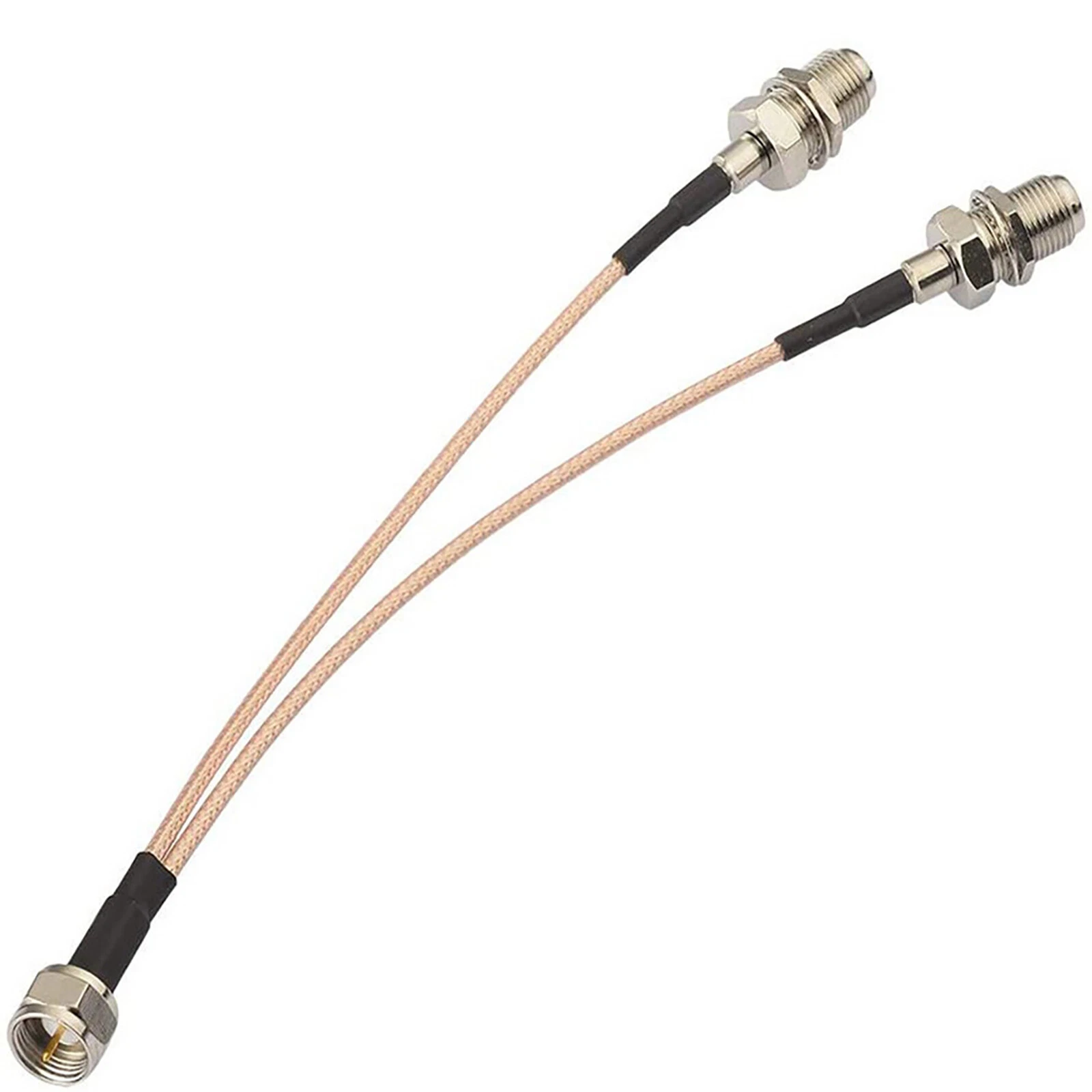 STAR- 50 Ohm F Type Coax Cable Splitter To F Dual Female 3 Way Rg316 ...