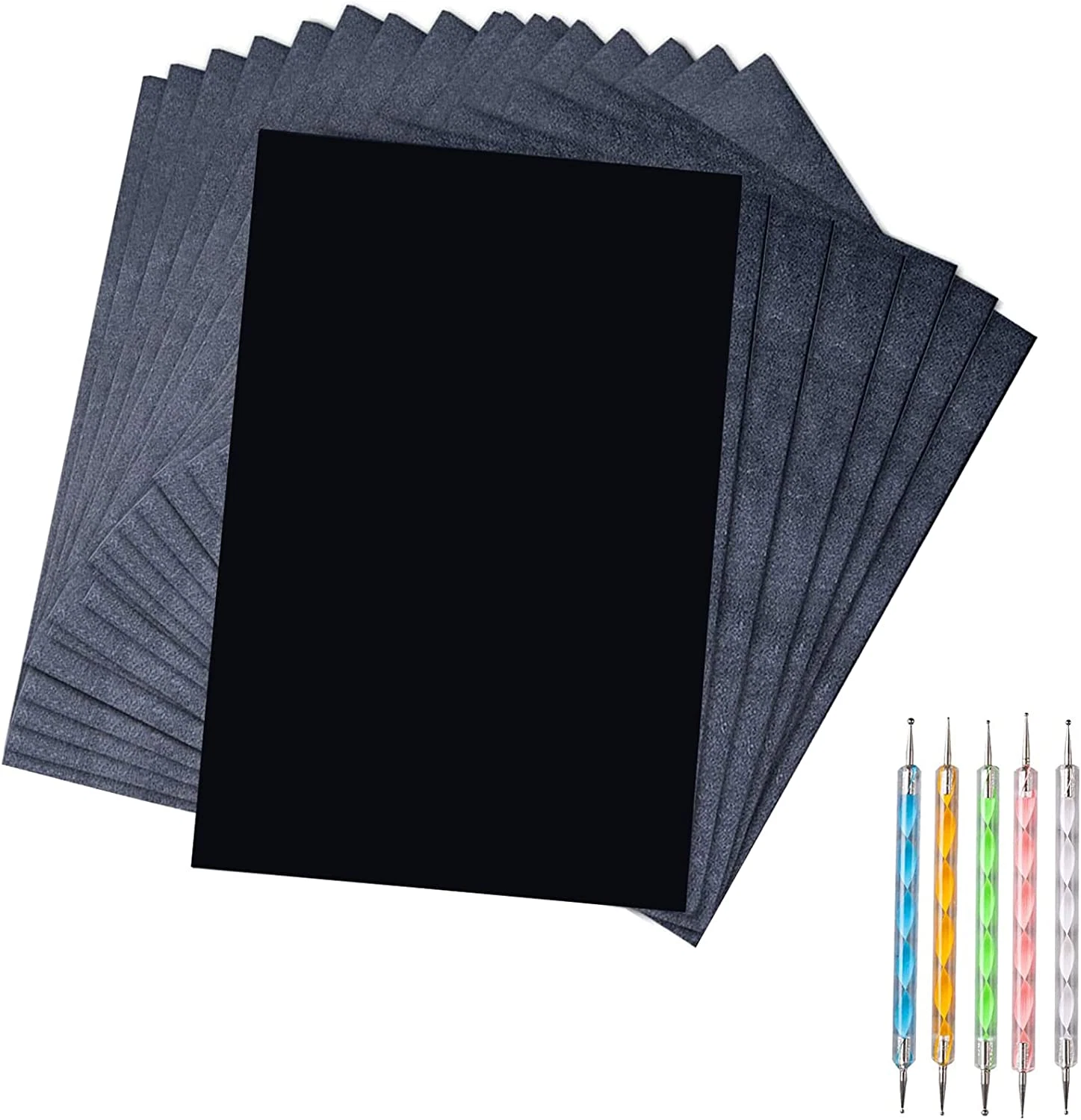 STAR- 50 Sheets Carbon Paper Black Graphite Paper Transfer Tracing ...