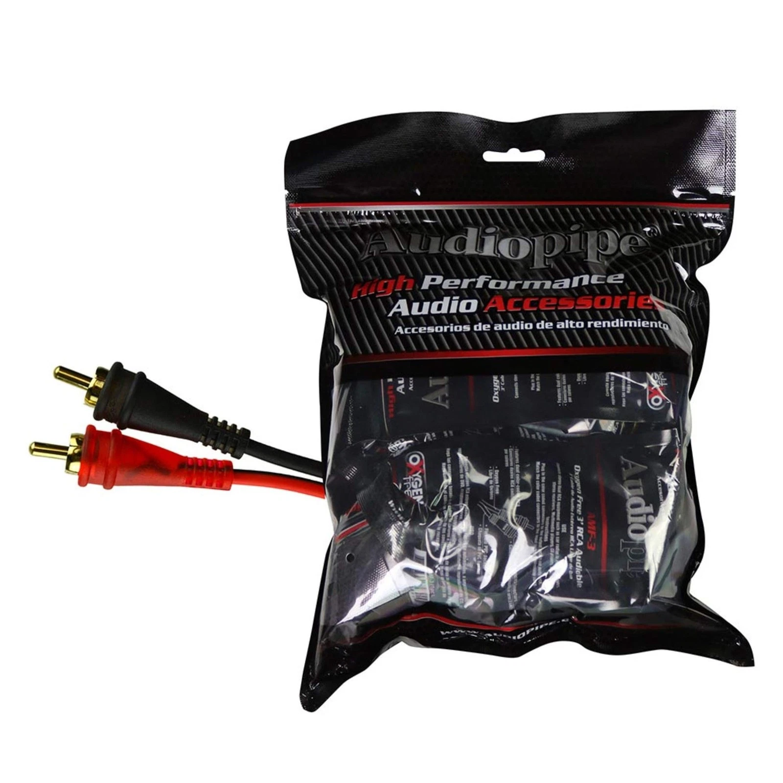 STAR- 6 Ft Frosted Amf Rca Cables (Single) / Ap-Amf-6 Audiopipe ...