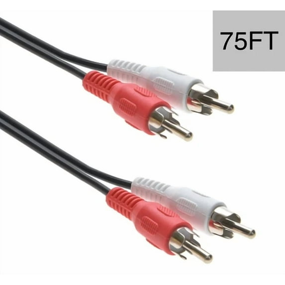 STAR- 75Ft Rca Stereo Audio Cable 2 Rca Male To 2 Rca Male, 15M, Cd ...