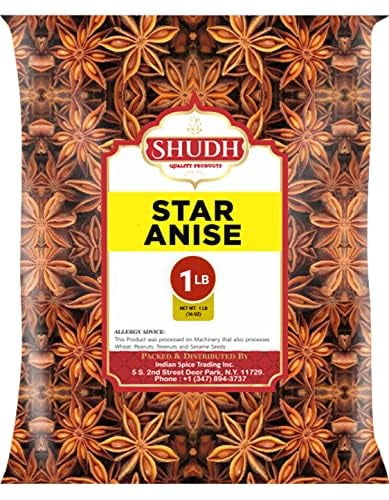 STAR ANISE WHOLE 1 LB | Seeds Pods ~ All Natural | Vegan | Gluten ...