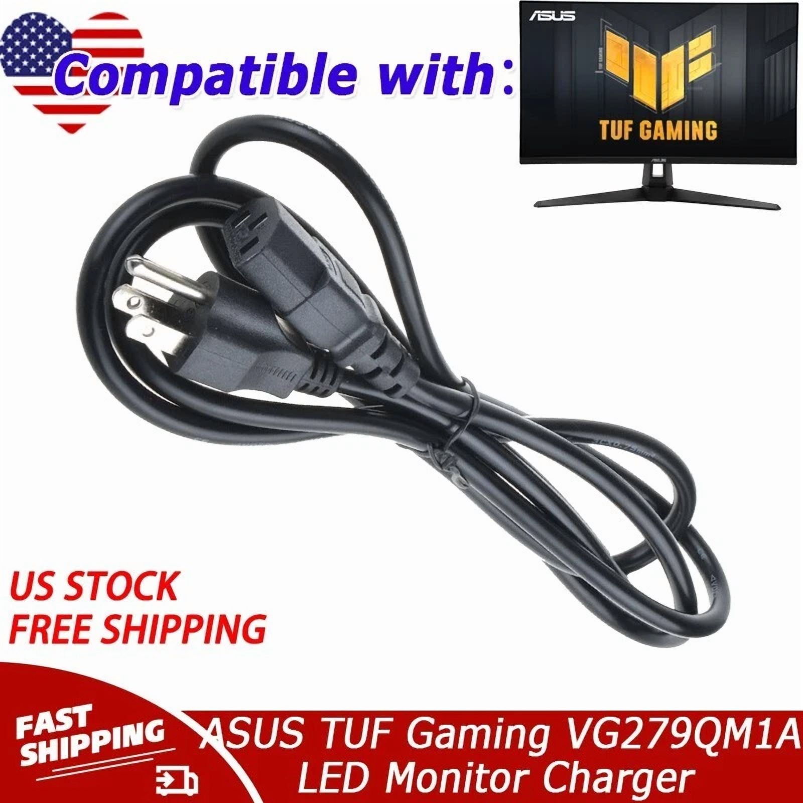STAR- Ac Power Cord Cable For Asus Tuf Gaming Vg279Qm1A Vg27Aql3A Led ...