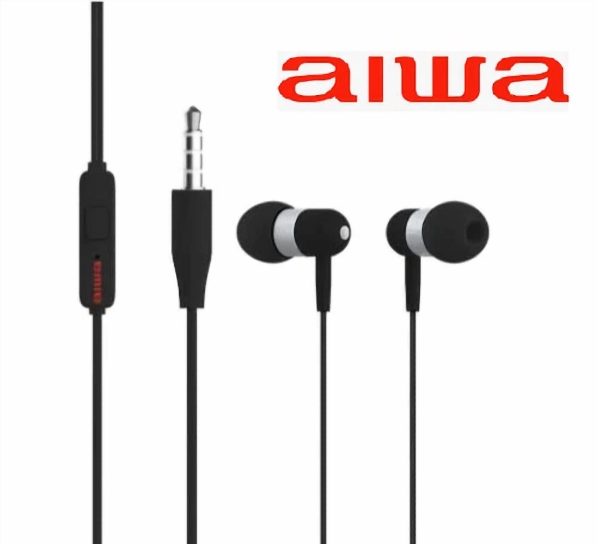 STAR- Aiwa In-Ear Wired Stereo Earphones With Mic, Ear Wired Earbuds ...