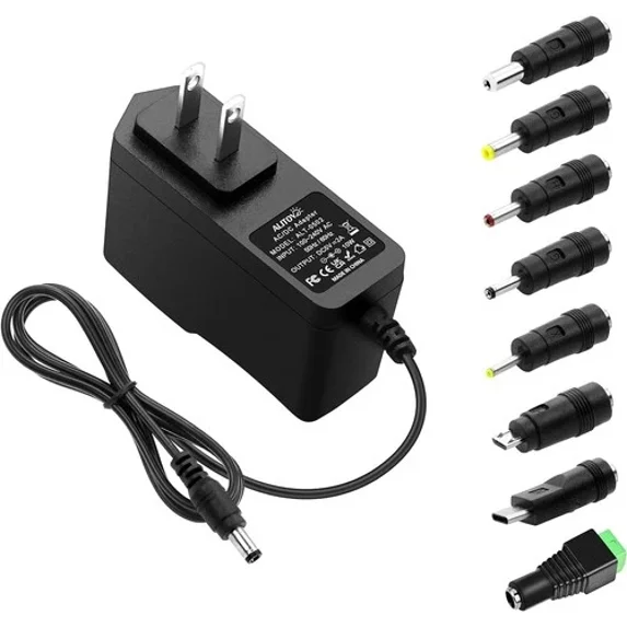 STAR- Alitove 5V 2A Power Supply Adapter Charger 5 Volt 10W Ac 8 Tips ...