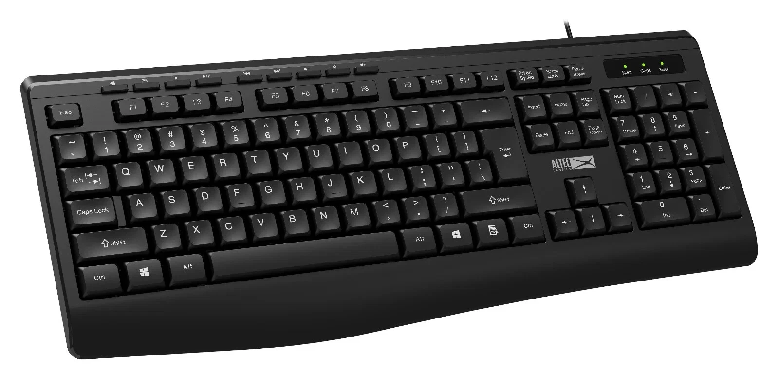 STAR- Altec Lansing Albk6220 Wired Usb Keyboard Membrane Silent Keys ...