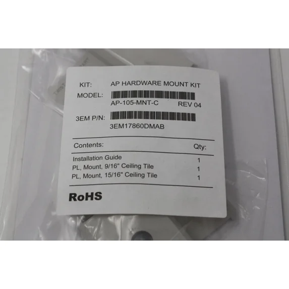 STAR- Aruba Ap-105-Mnt-C Mount Kit For Aruba 100 Series Access Points ...