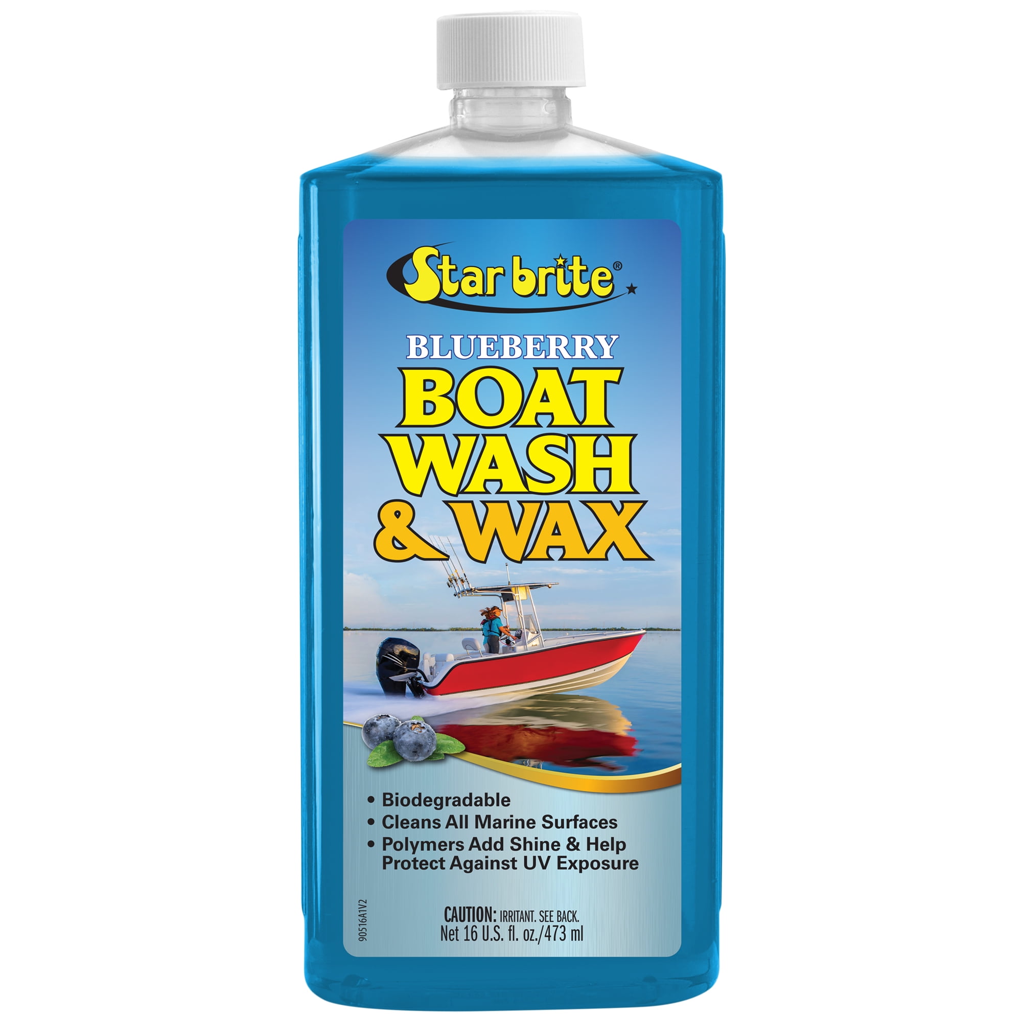 Star brite Boat Wash and Wax Cleaner, Eco-Blueberry Scent, Shines and ...