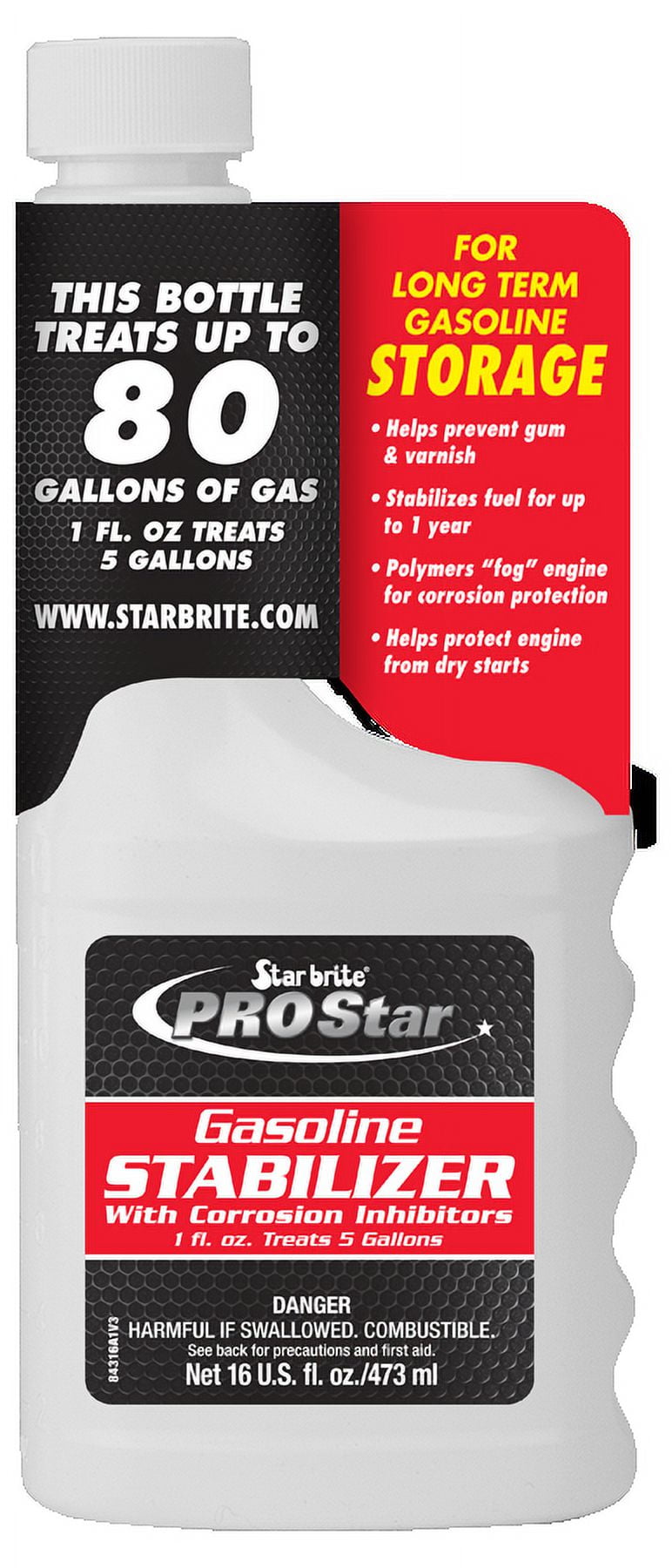 Star Brite 084316 16 oz EZ to Store Start Gas Storage Additive ...