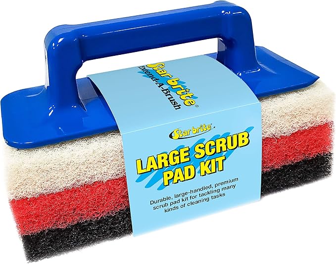 STAR BRITE XL Multi-Texture Scouring Scrub Pad Kit with Interchangeable ...