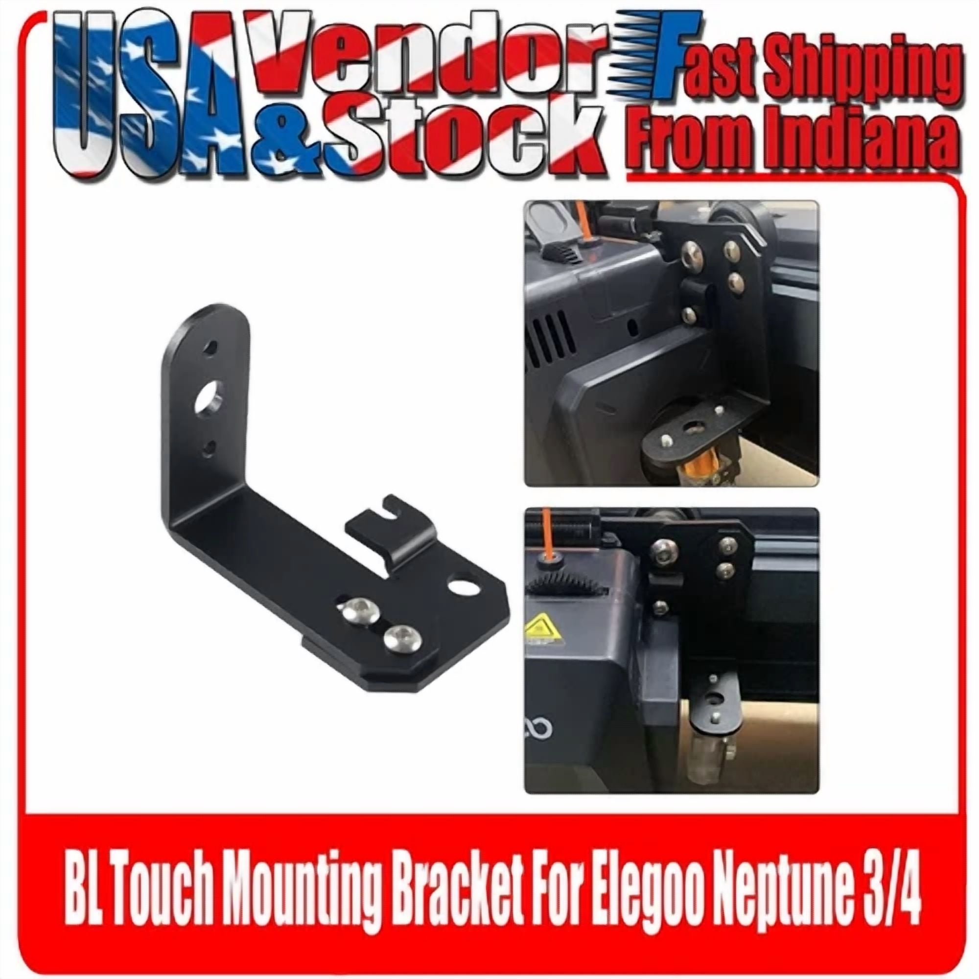 STAR- Bl Touch Mounting Bracket, Adjustable For Elegoo Neptune 3 And ...