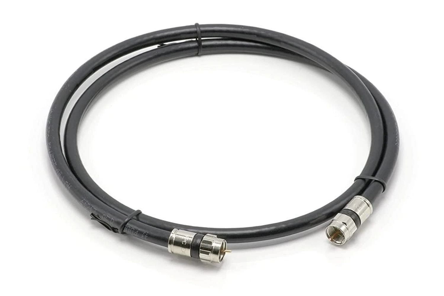 STAR- Black, High Speed Rg6 Coax, Solid Copper Coaxial Cable, 2 Feet (0 ...