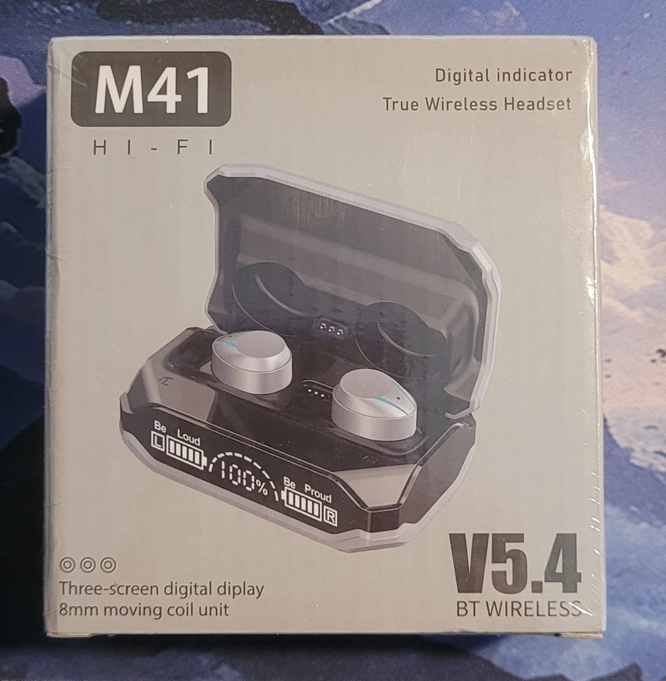 STAR- Black True Wireless Buds, M41 V5.4 Earbuds Sealed - Walmart.com