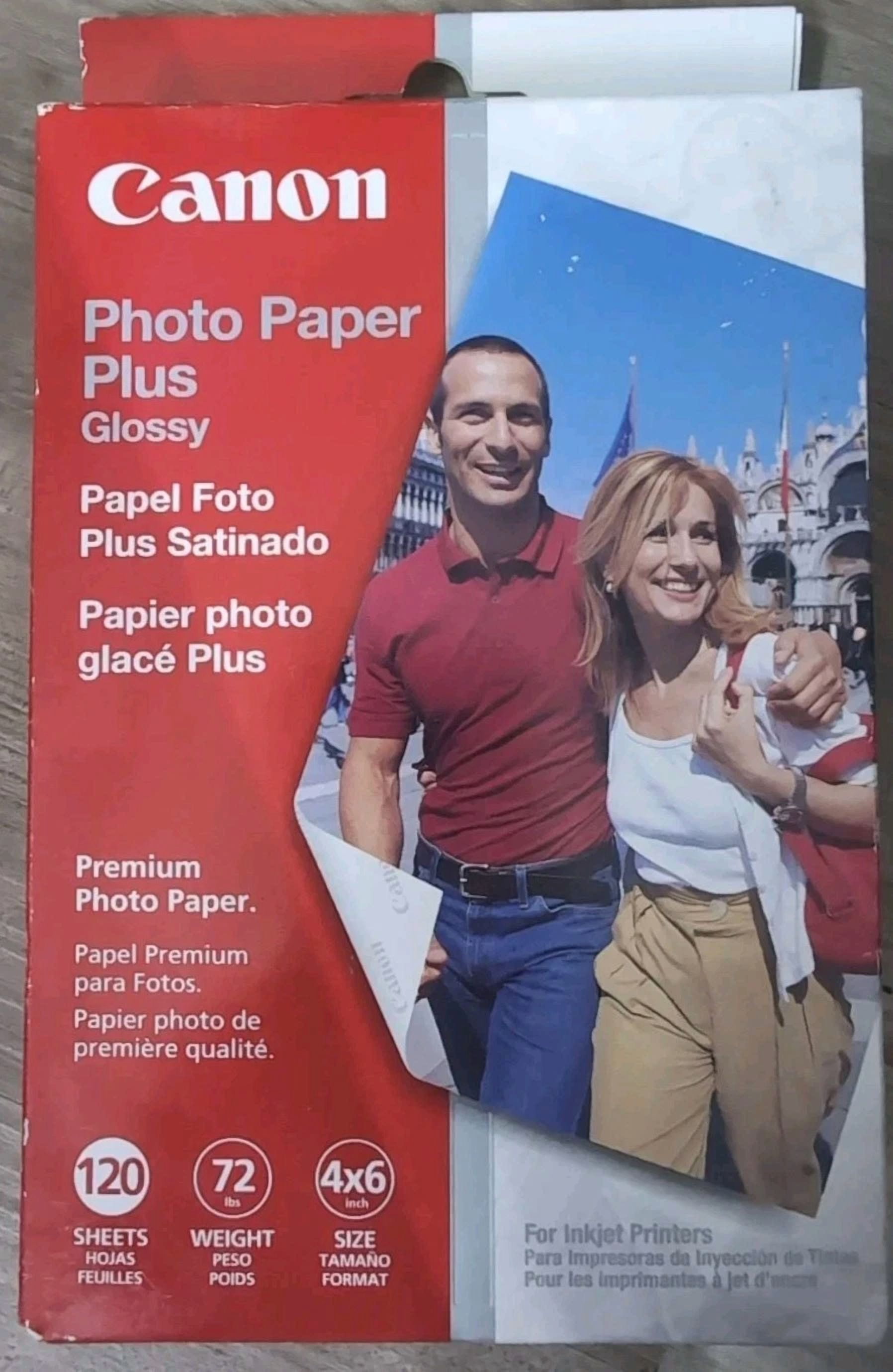 STAR- Canon 4X6 Photo Paper Plus Glossy 120 Sheets For Inkjet - Walmart.com