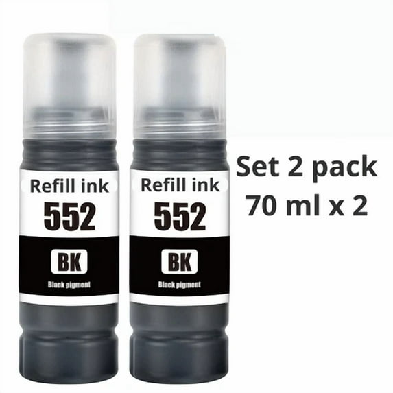 STAR- Compatible Dye Refill Ink Black, T552 552 For Epson Ecotank Et ...
