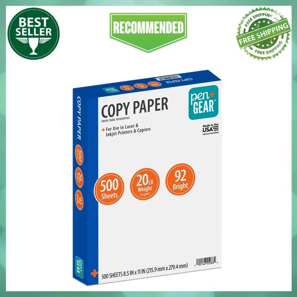 STAR- Copy Paper Case Printer Paper White 8.5"X11" Letter Size, One ...