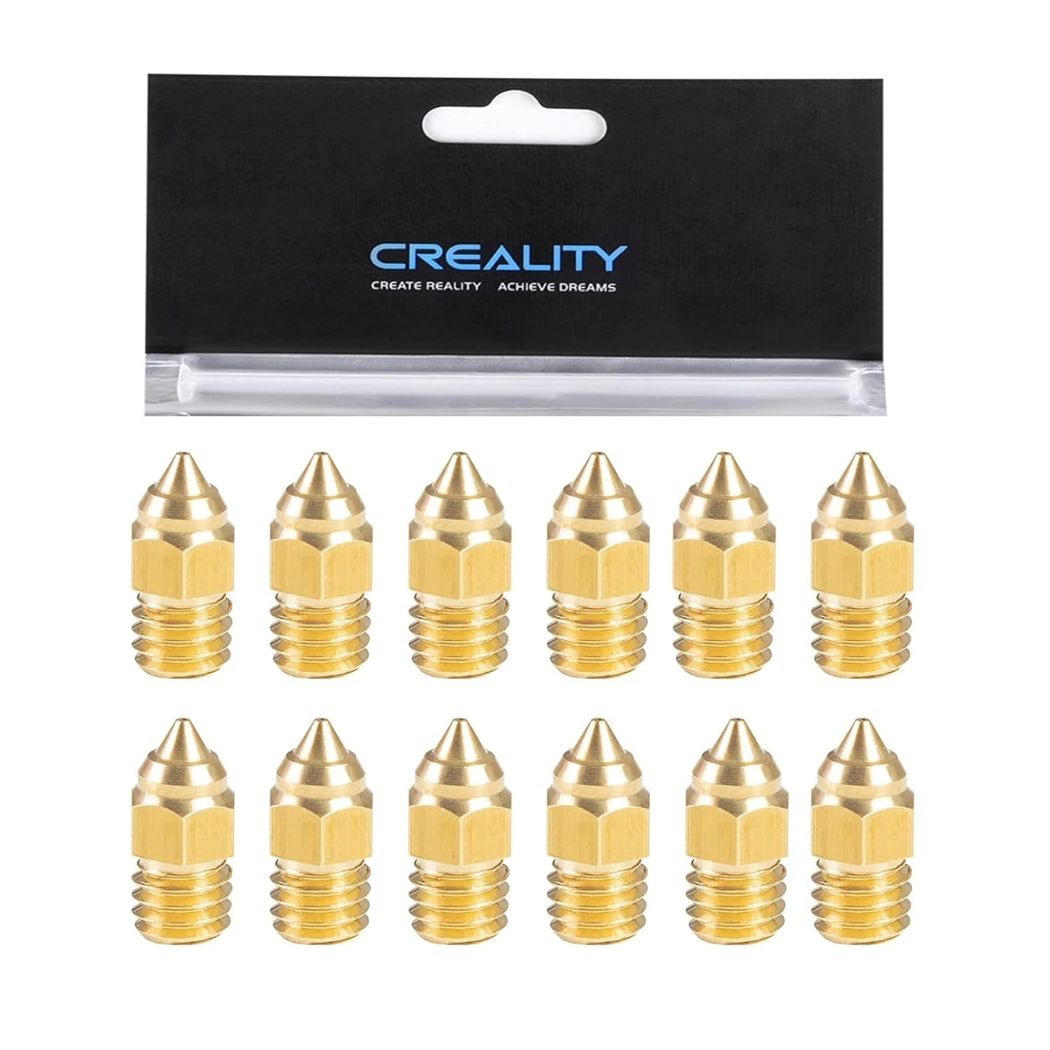 STAR- Creality Original 12Pcs Ender 3 Series 0.4Mm Mk Nozzles, For ...