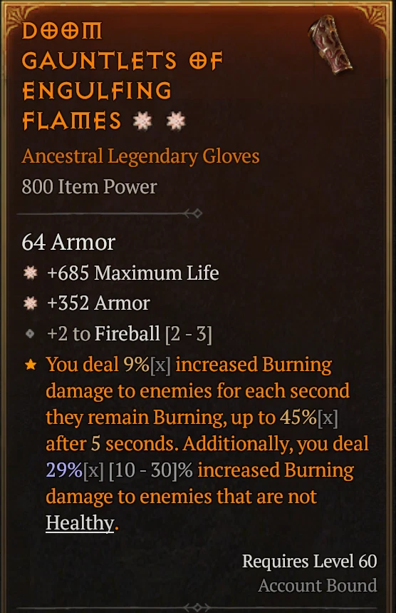 STAR- ??Diablo 4??Season 9??Gloves??2Ga Life + Armor - Walmart.com