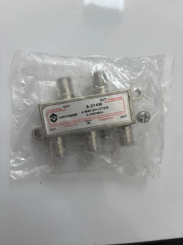 STAR- Digital 4-Way Coaxial Cable Splitter S214W 5-2500Mhz - Walmart.com