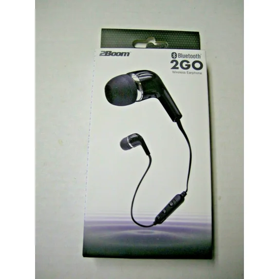 STAR- Earbuds Bluetooth By 2Boom, 2Go, Black, With Mic., Brand New ...
