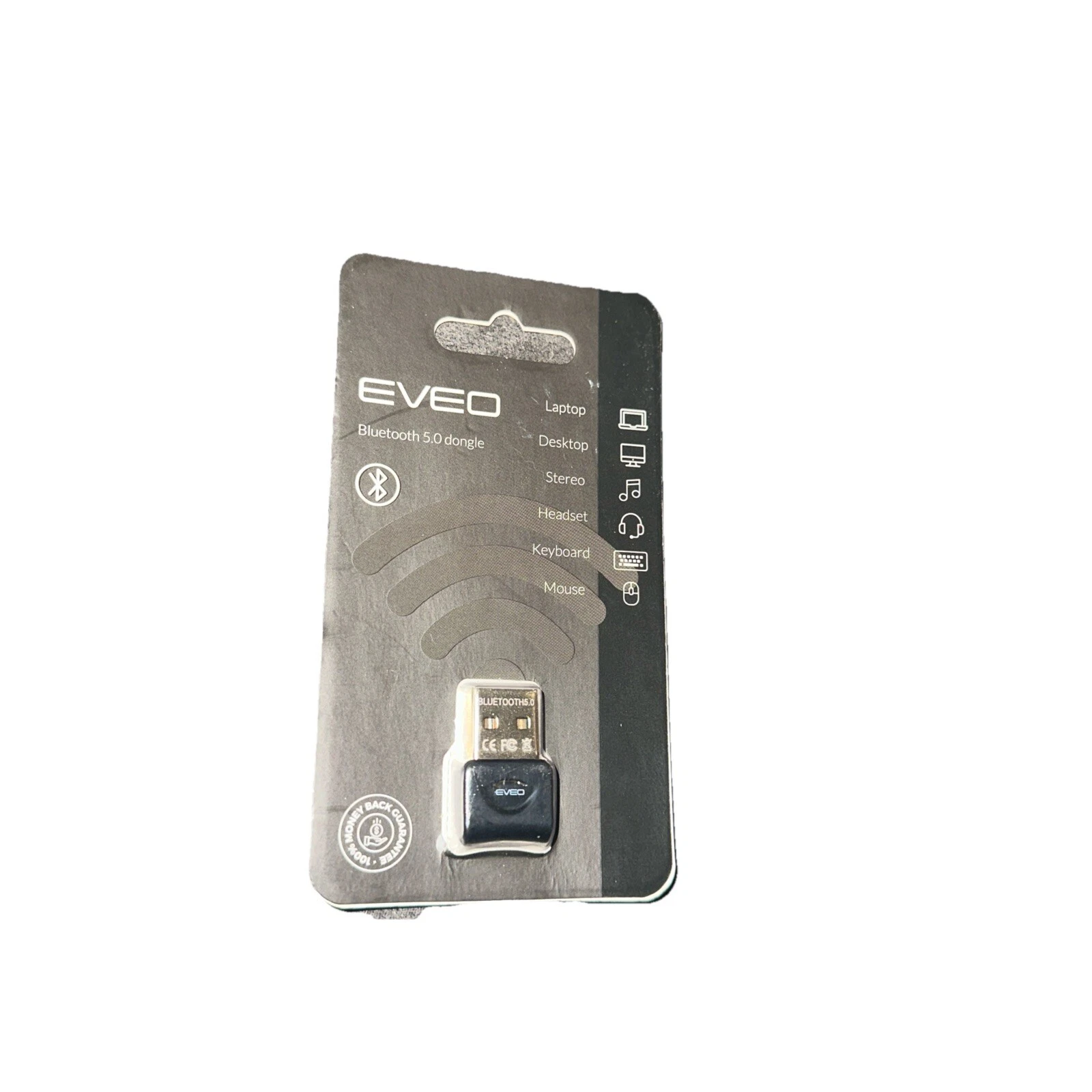 STAR- Eveo Bluetooth 5.0 Dongle Adapter For Windows Pc Stereo Headset ...