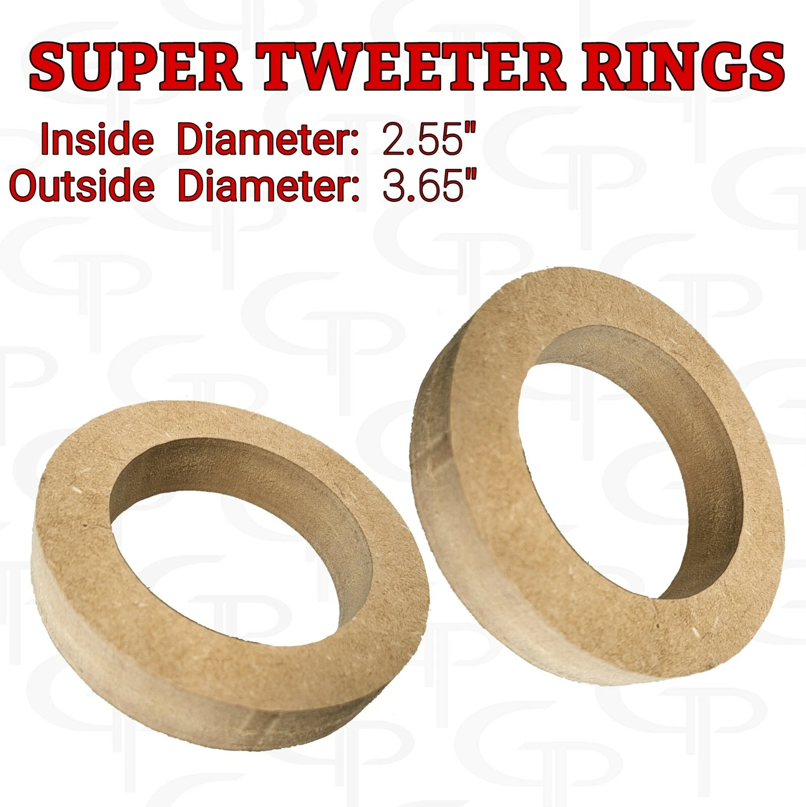 STAR- Gp Super Tweeter Door Pod Baffle (Pair) Speaker Rings Spacer ...