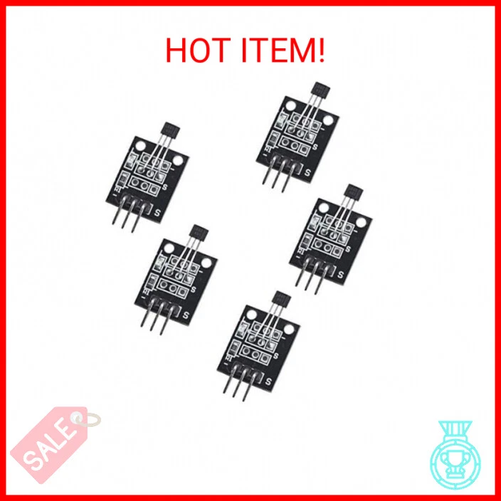 STAR- Hiletgo 5Pcs Hall Effect Magnetic Sensor Module 3144E A3144 Hall ...