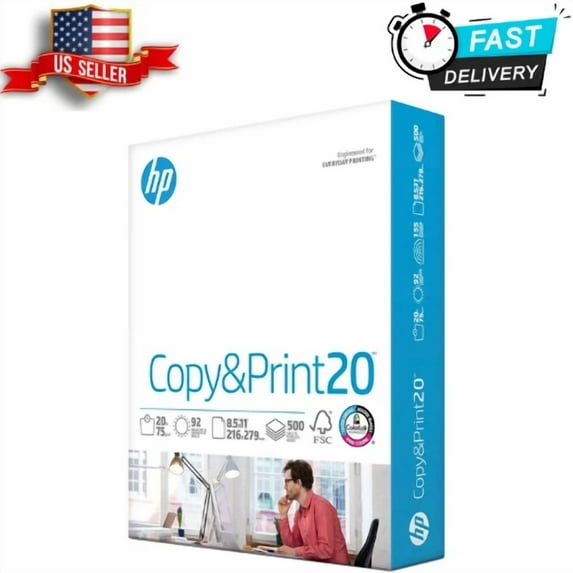 STAR- Hp Printer Paper 8.5 X 11 Paper Copy &Print 20 Lb 1 Ream Case ...