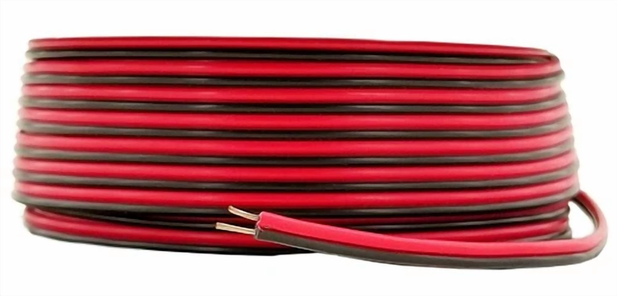 STAR- Imc Audio 100' Feet 22 Ga Gauge Red Black 2 Conductor Speaker ...