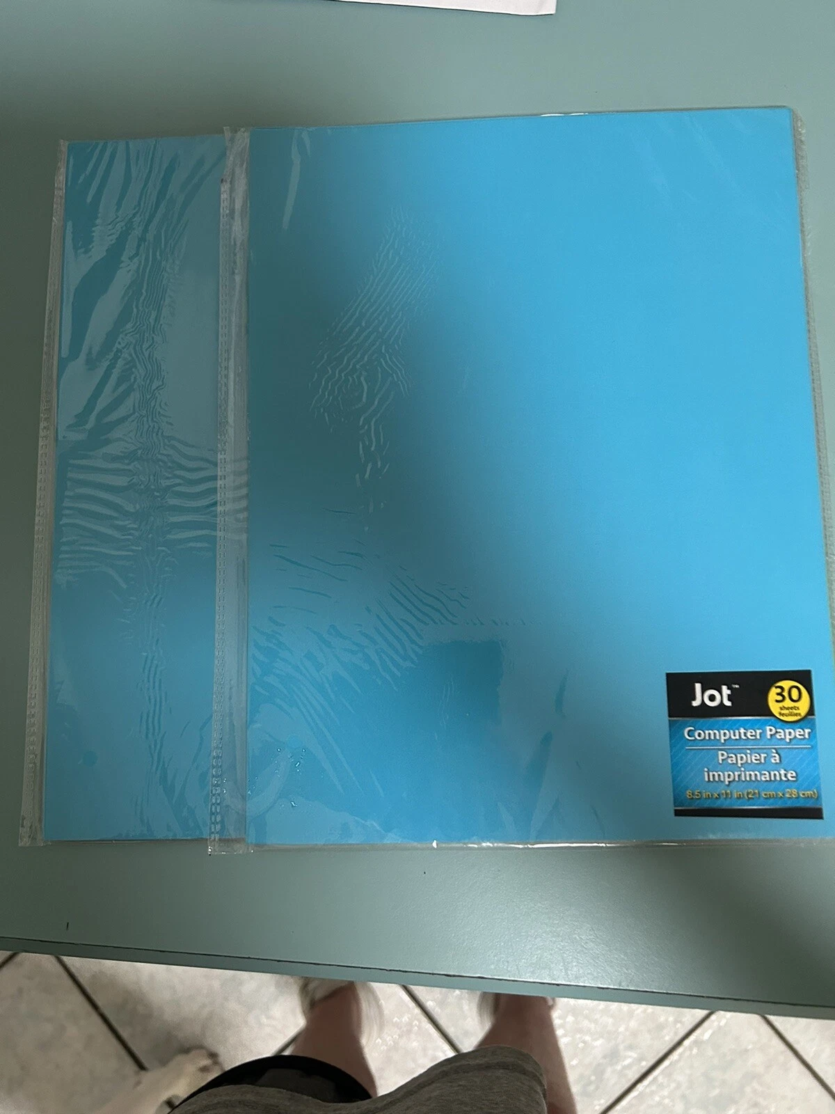 STAR- Jot Solid Multi Colored Computer Paper 2 Packs Of 30 Sheets Each ...