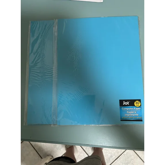 STAR- Jot Solid Multi Colored Computer Paper 2 Packs Of 30 Sheets Each ...