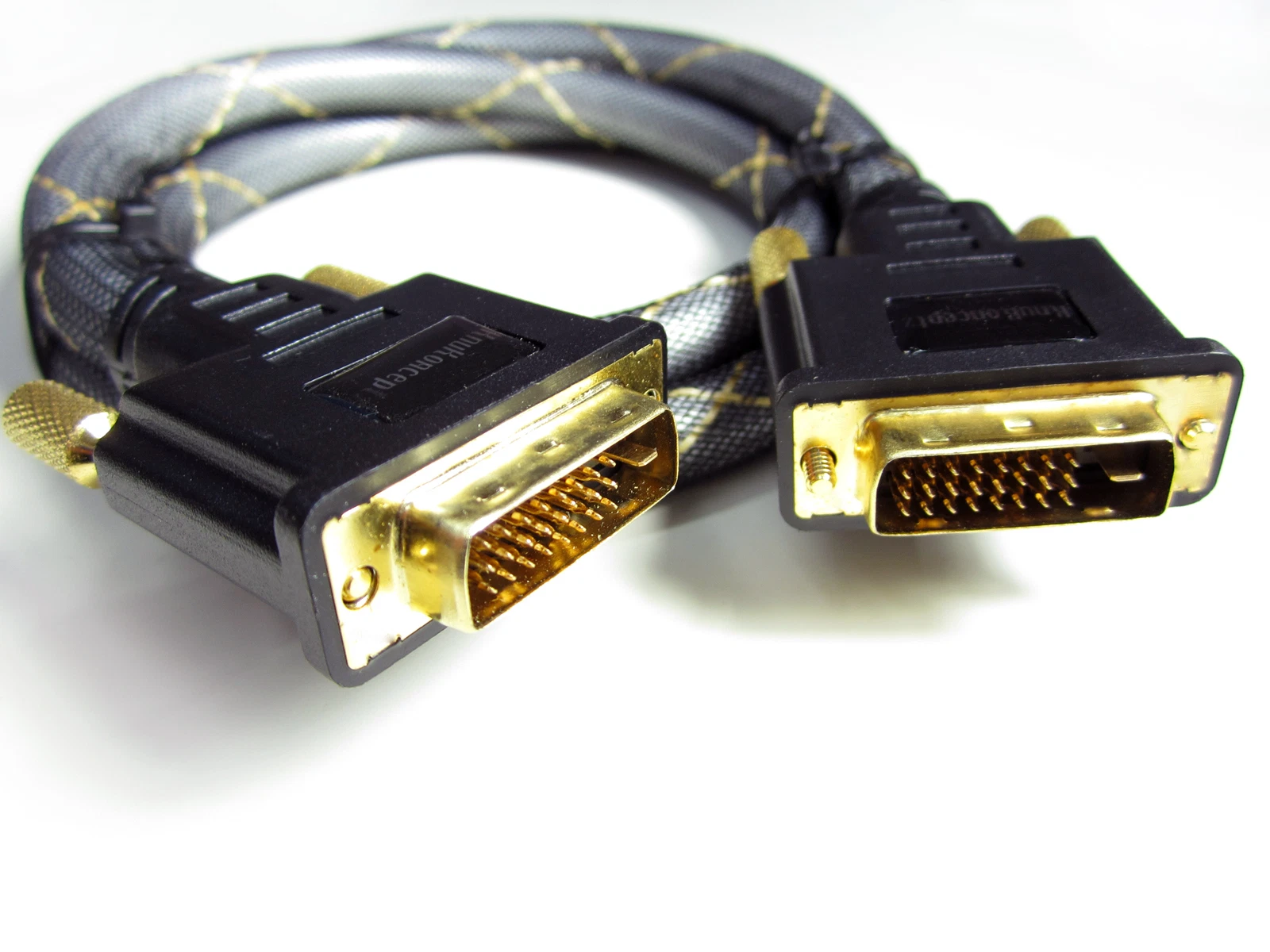 STAR- Knukonceptz Silver Plated Copper Monster Dvi-D Dual Link 24 + 1 ...