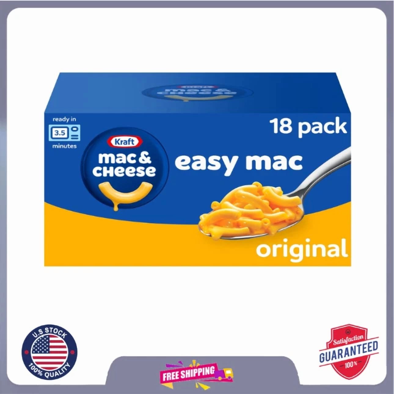 STAR- Kraft Easy Mac Original Mac & Cheese Macaroni And Cheese Dinner ...