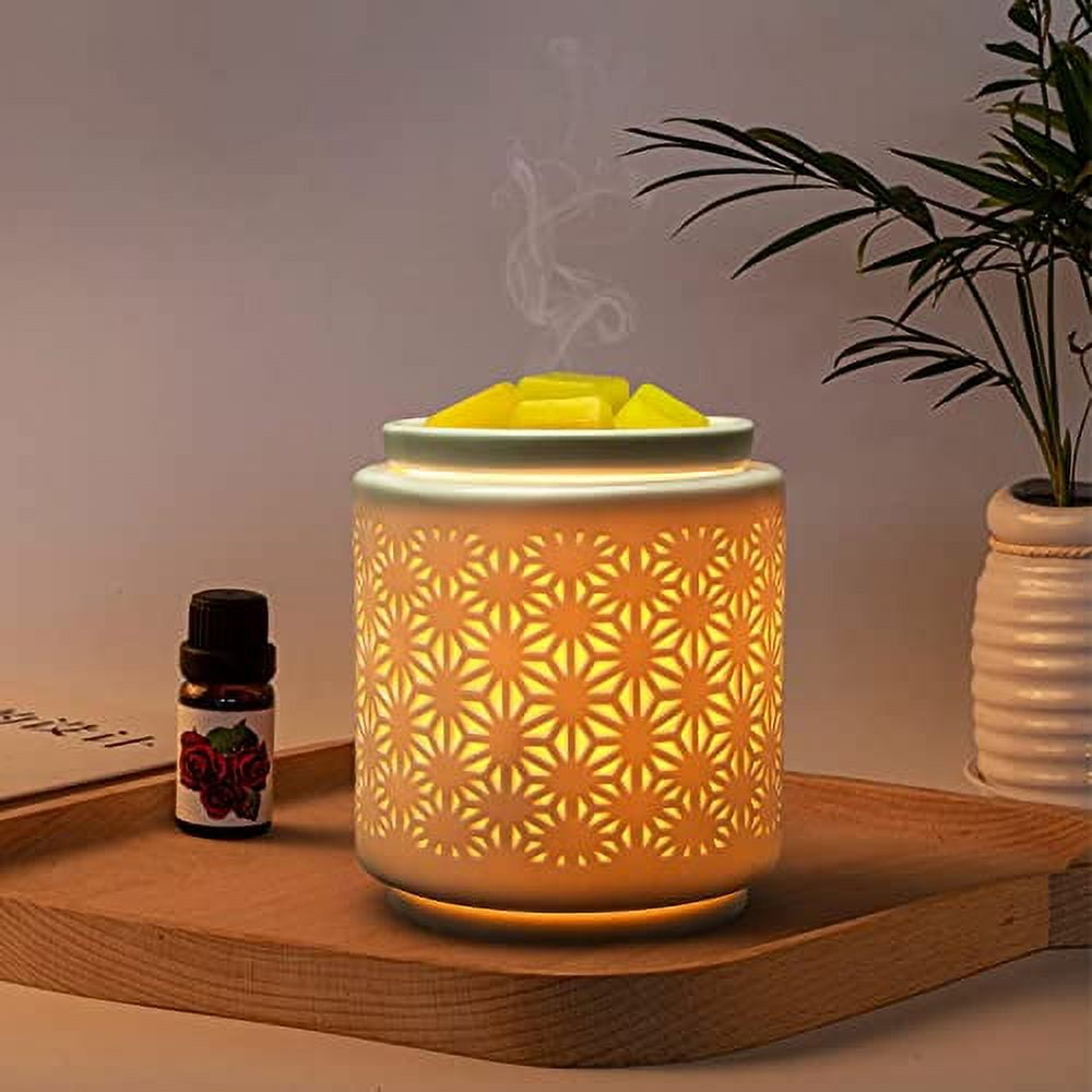 STAR MOON Ceramic Wax Melt Warmer, 2-in-1 Electric Candle Wax Warmer ...