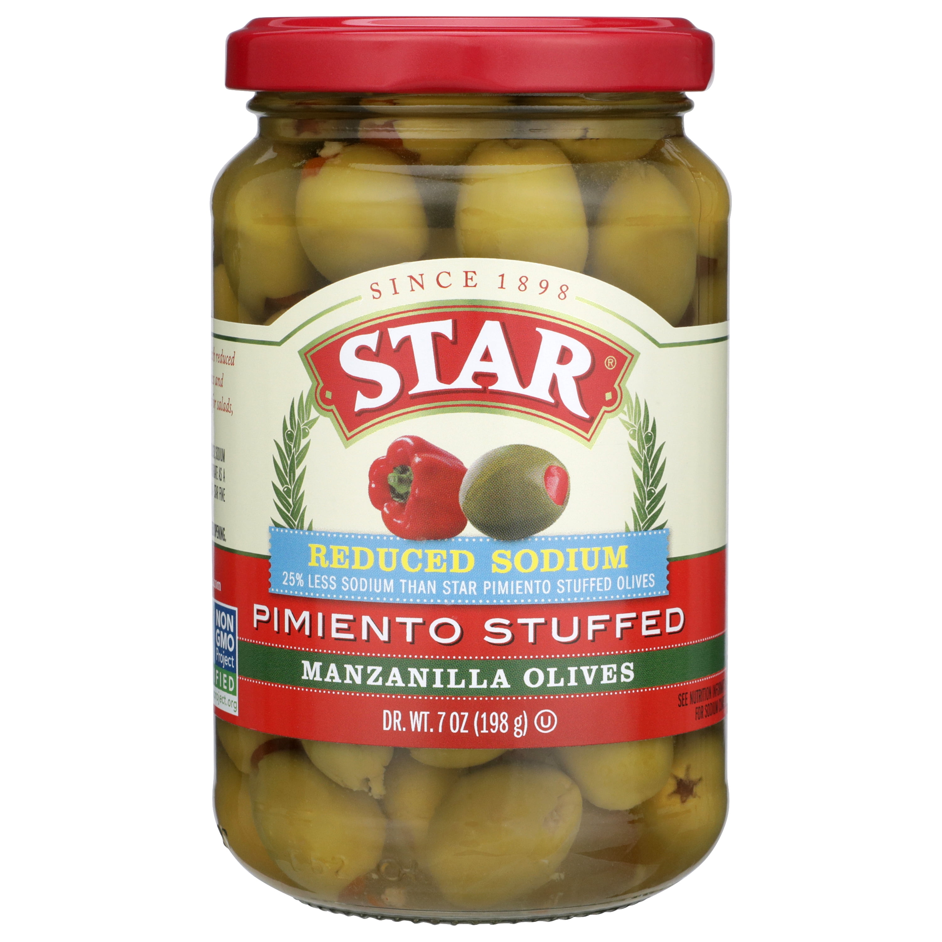 STAR, Manzanilla Olives with Stuffed Pimento, 7oz, Jar - Walmart.com