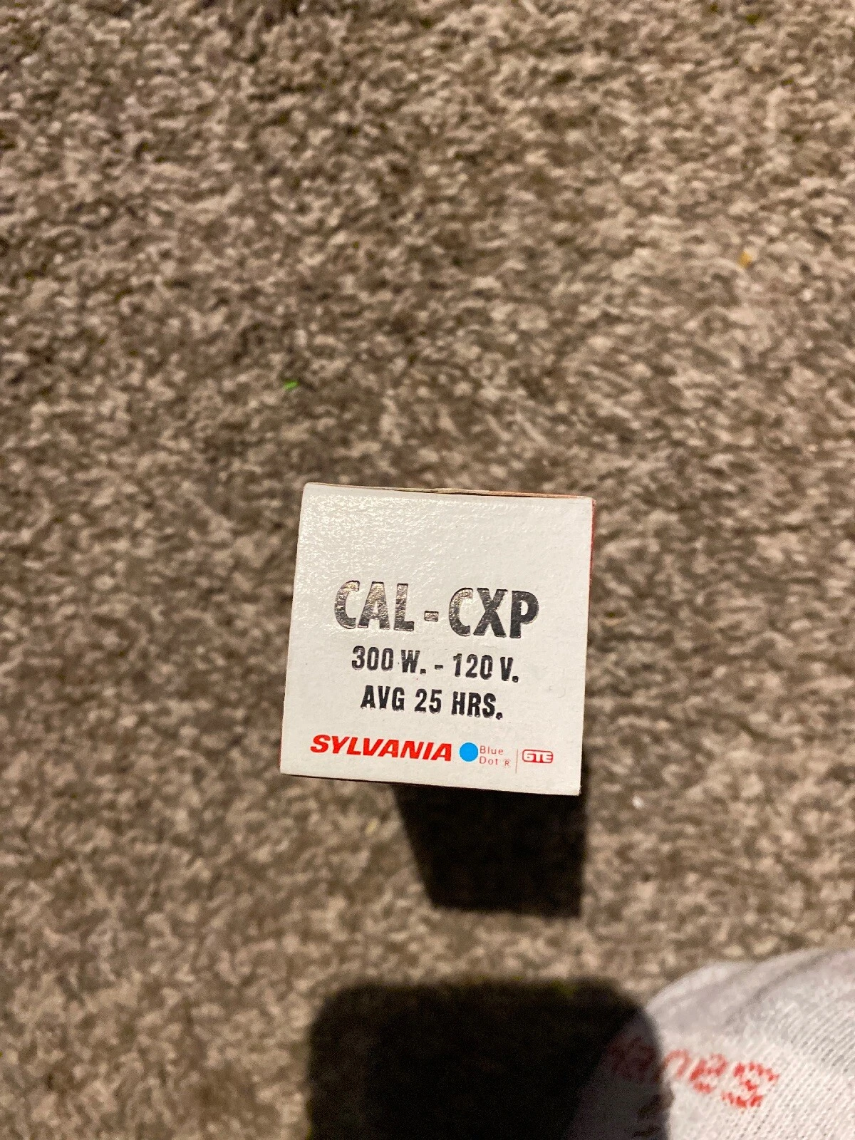 STAR- New Old Stock Cal Cxp Sylvania 120 Volt 300 Watt Projector Bulb ...