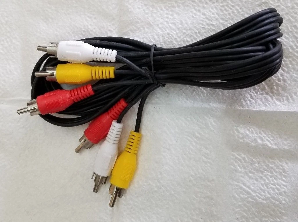 STAR- New Rca Av A/V Audio Video Composite Stereo Cable Cord 3 Wire Red White Yellow - Walmart.com
