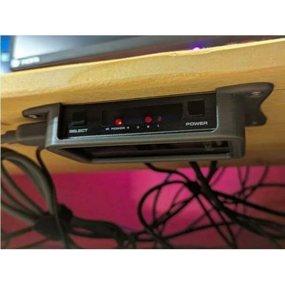 STAR- Nowbotuch 4X1 Hdmi Switch Wall & Under Desk Mount Bracket Holder ...