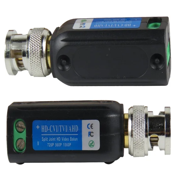 STAR- Pair Hd 1Ch Passive Video Balun Compatible All Hd-Cvi Tvi Ahd Cables Sct-218B - Walmart.com