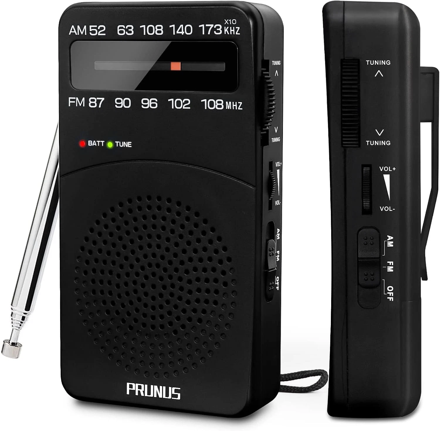STAR- Prunus J-166 Portable Radio Am Fm, Battery Operated With Tuning ...