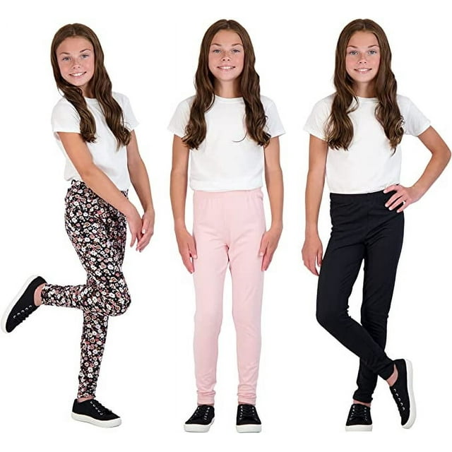 STAR RIDE GIRLS 3 PACK LEGGINGS SIZE 5-16 - Walmart.com