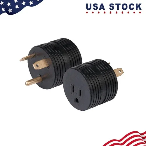 STAR- Rv Electrical Adapter Plug 30Amp Male To 15Amp Female Motorhome ...