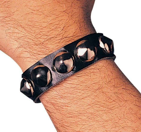 STAR- Single Studded Biker Goth Wristband Costume Accessory - Walmart.com