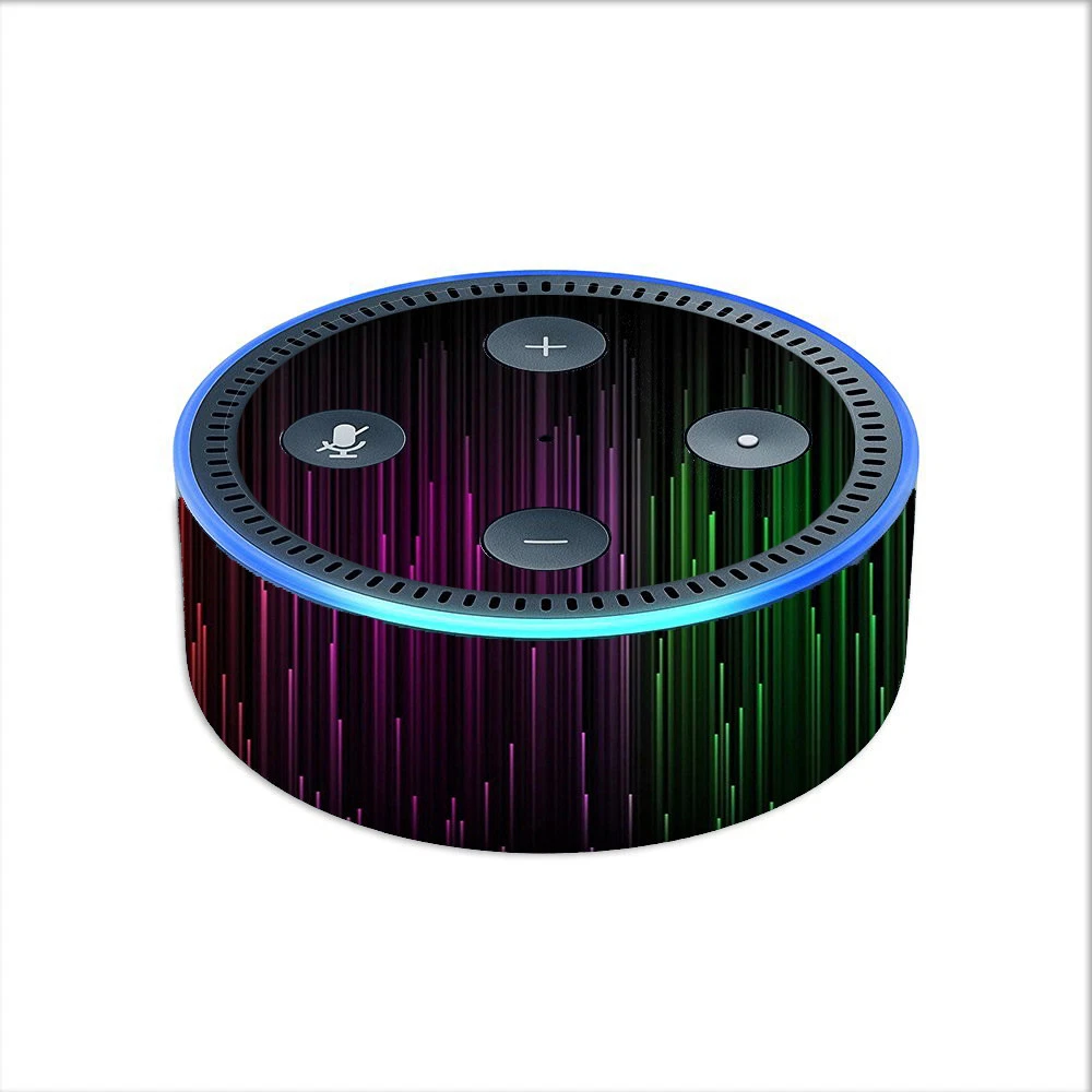 STAR- Skin Decal For Amazon Echo Dot (2Nd Gen) / Red Green Blue Tracers ...