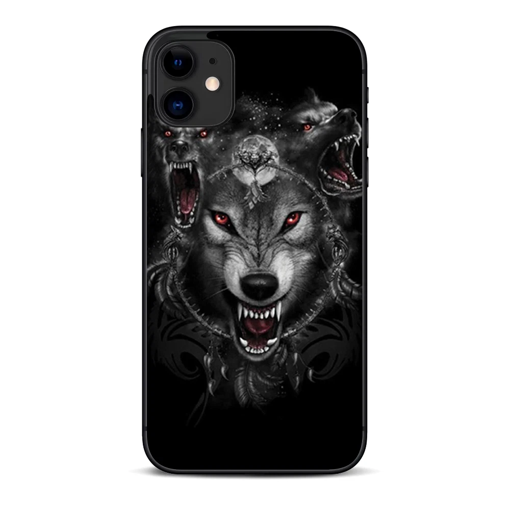STAR- Skins Decal Wrap For Apple Iphone 11 - Angry Wolves Pack Howling ...